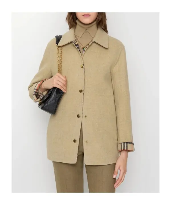 Burberry Double-faced Wool Twill Overshirt