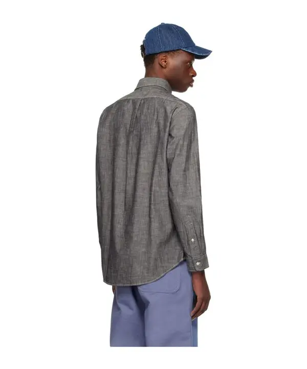 Polo Ralph Lauren Logo Long Sleeve Shirt - Gray