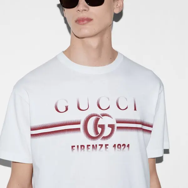 Gucci Logo Printed Jersey T-shirt