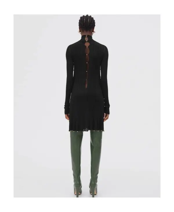 Bottega Veneta Long-sleeved Pleated Dress