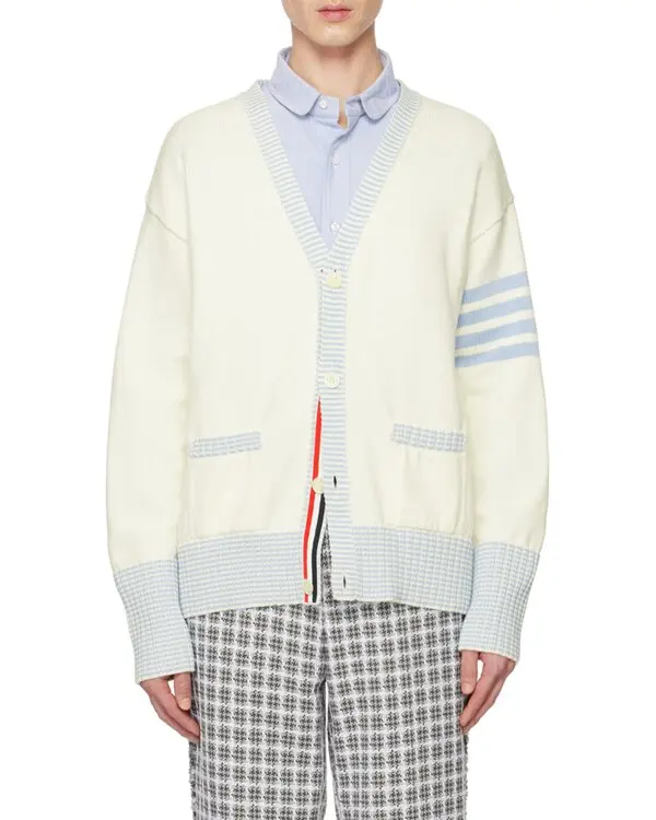 Thom Browne Hector Intarsia Cardigan
