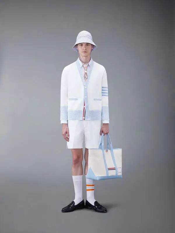Thom Browne Hector Intarsia Cardigan