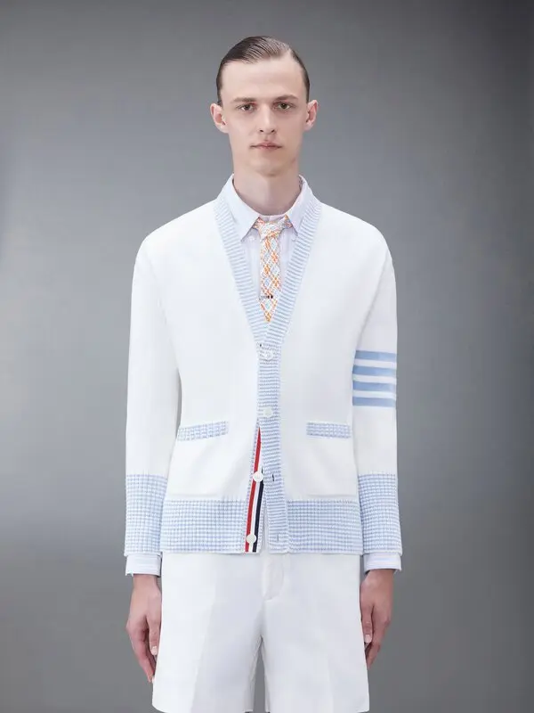 Thom Browne Hector Intarsia Cardigan