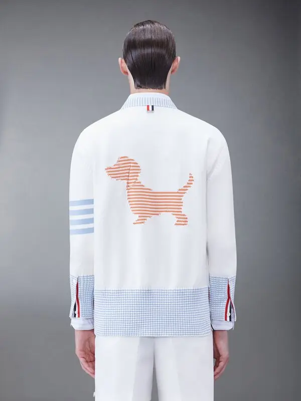 Thom Browne Hector Intarsia Cardigan