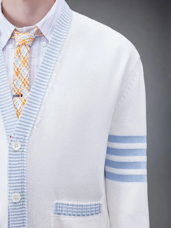 Thom Browne Hector Intarsia Cardigan