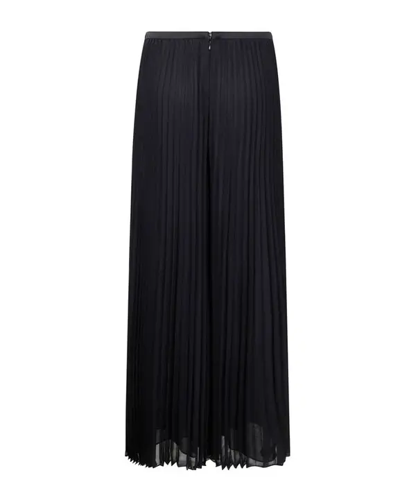 Emporio Armani Georgette Pleated Wide-leg Trousers