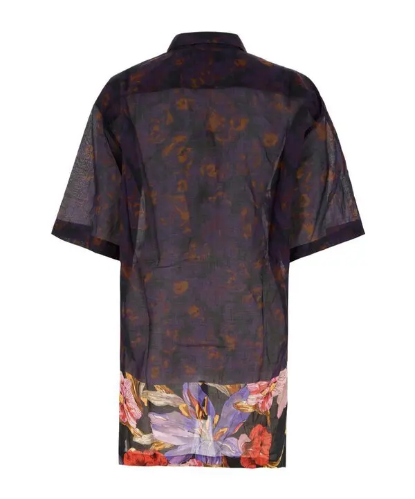 Dries Van Noten Short Sleeve Shirt With Graphic Pattern - No