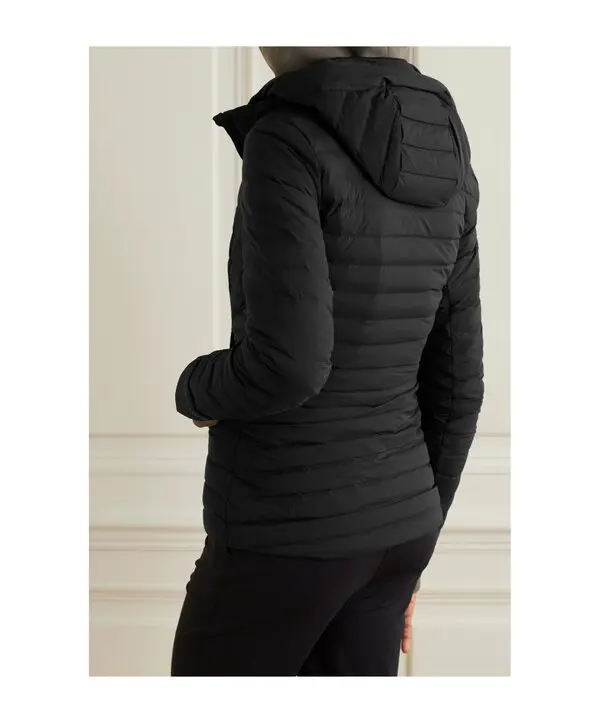 Lululemon Quilted Down Jacket With Detachable Hood And Waterproof Shell - Black