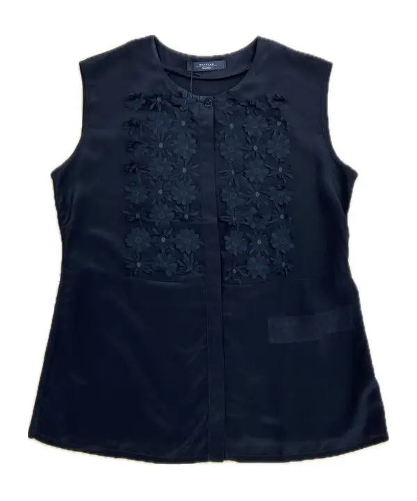 Max Mara Sleeveless Top With Graphic Pattern