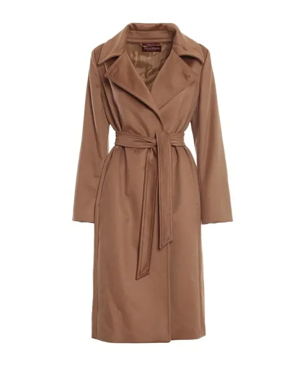 Max Mara Bcollag Belted Long-sleeved Coat