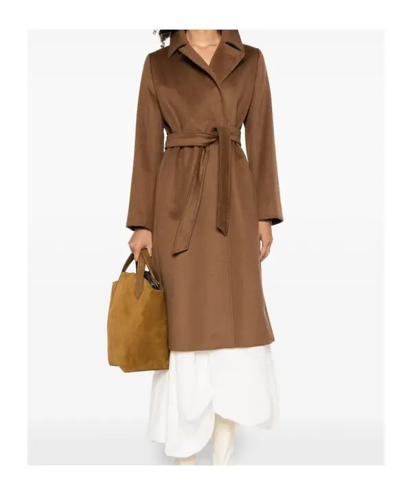 Max Mara Bcollag Belted Long-sleeved Coat