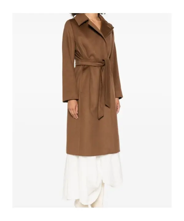 Max Mara Bcollag Belted Long-sleeved Coat