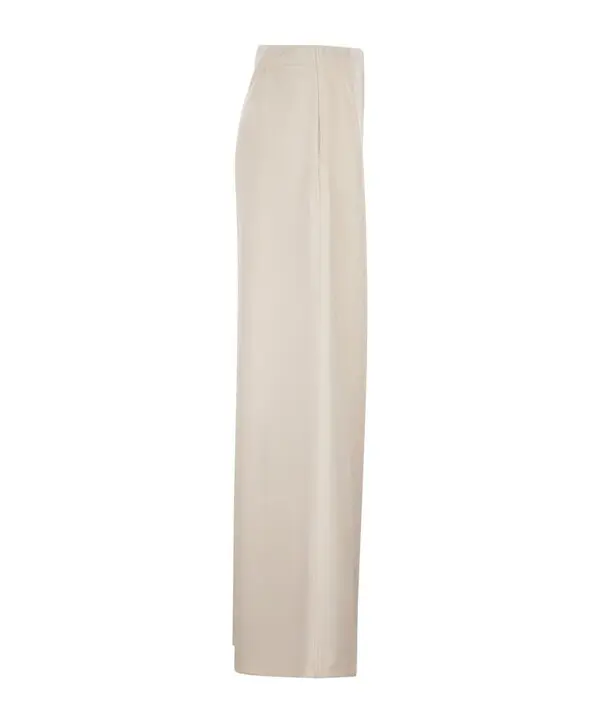 Max Mara Nigella Wide Leg Jersey Trousers