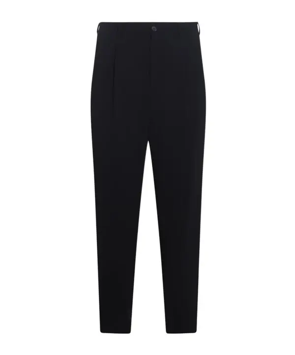 Giorgio Armani Single-pleat Tailored Trousers - Black