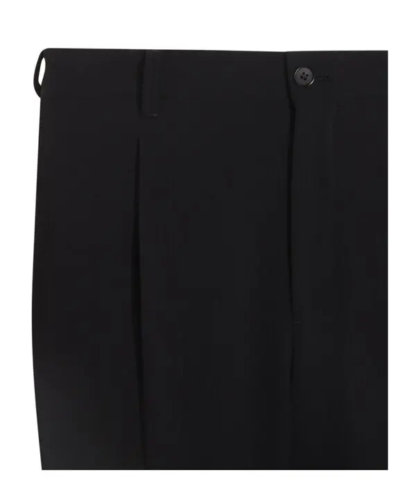 Giorgio Armani Single-pleat Tailored Trousers - Black