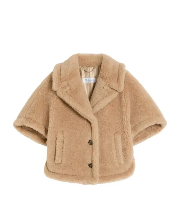 Max Mara Corvino Short Sleeved Button-up Coat - Beige