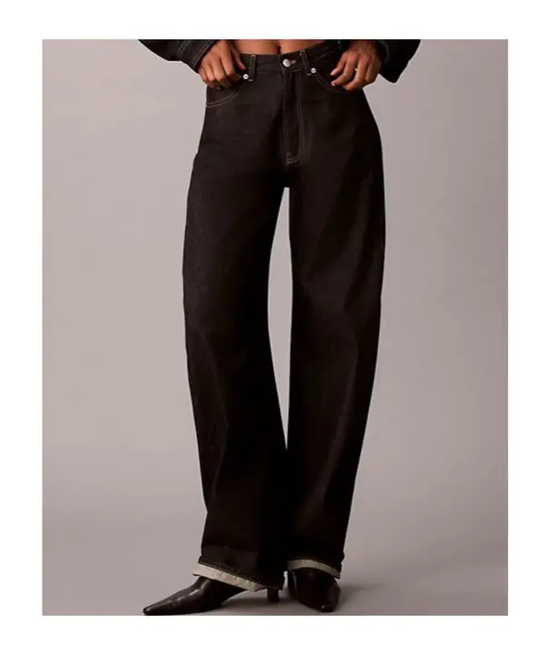 Calvin Klein Wide-leg Denim - Black
