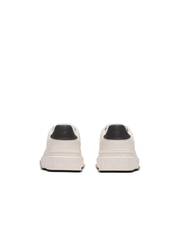 Balmain Calfskin B-court Trainers - White