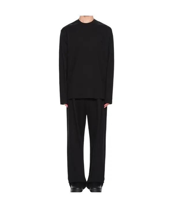 WOOYOUNGMI Logo Patch Crewneck T-shirt