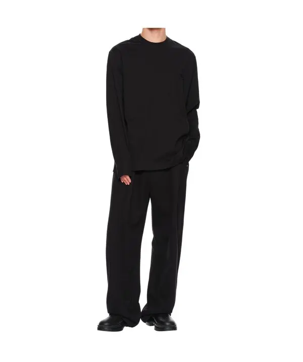 WOOYOUNGMI Logo Patch Crewneck T-shirt