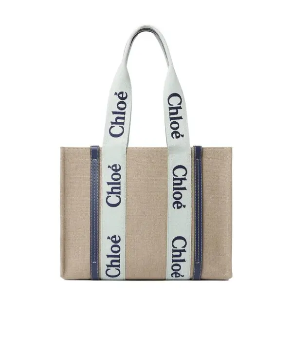 Chloé Medium Woody Tote Bag - Nude