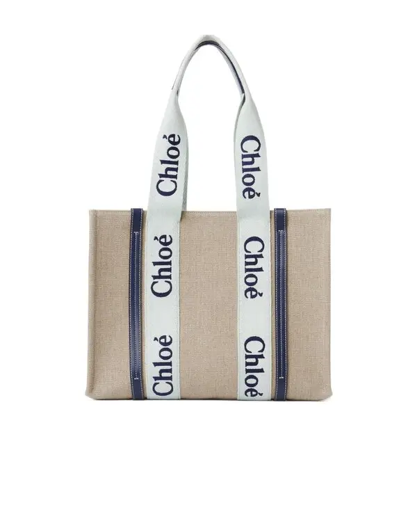 Chloé Medium Woody Tote Bag - Nude