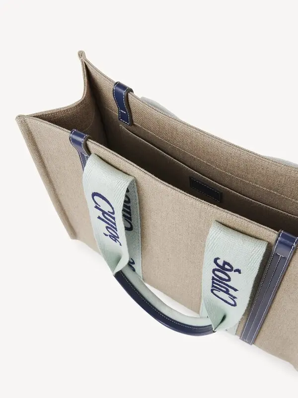 Chloé Medium Woody Tote Bag - Nude