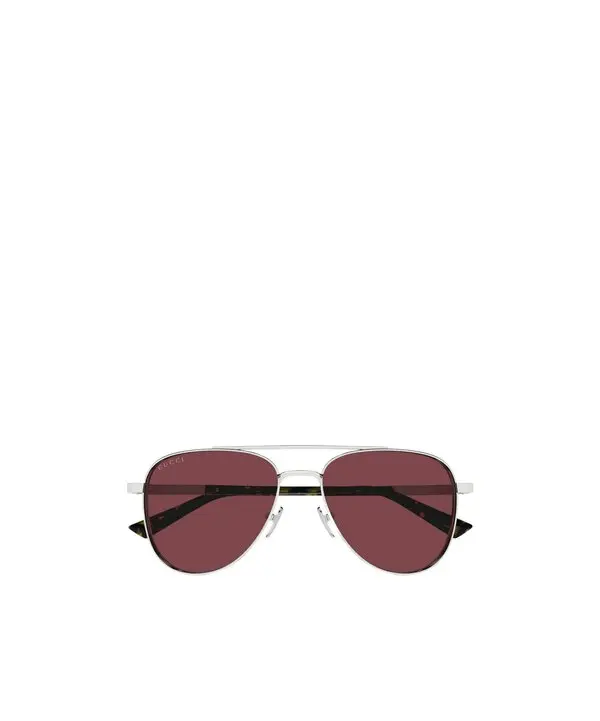 Gucci Aviator Frame Sunglasses - Red