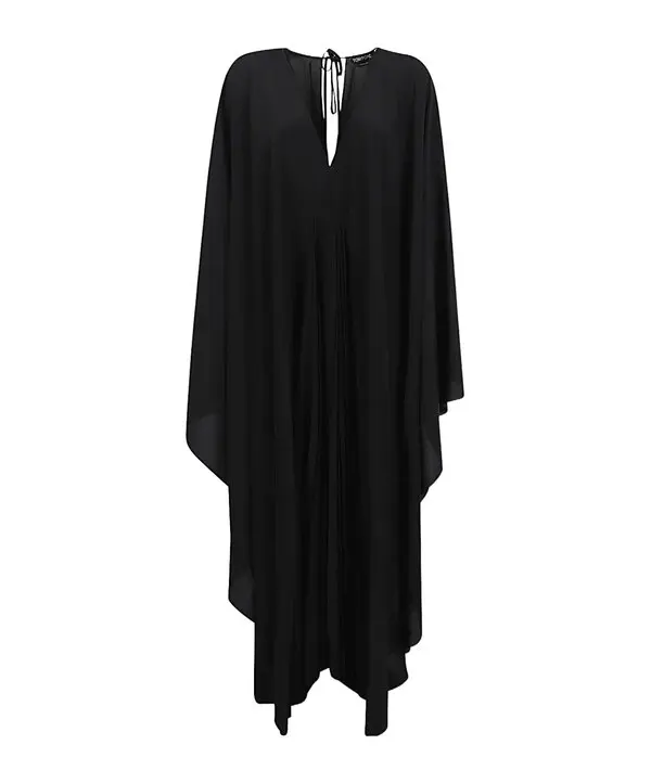 TOM FORD Asymmetrical V-neck Dress - Black