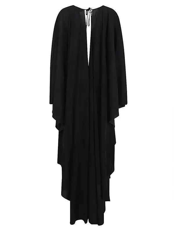 TOM FORD Asymmetrical V-neck Dress - Black