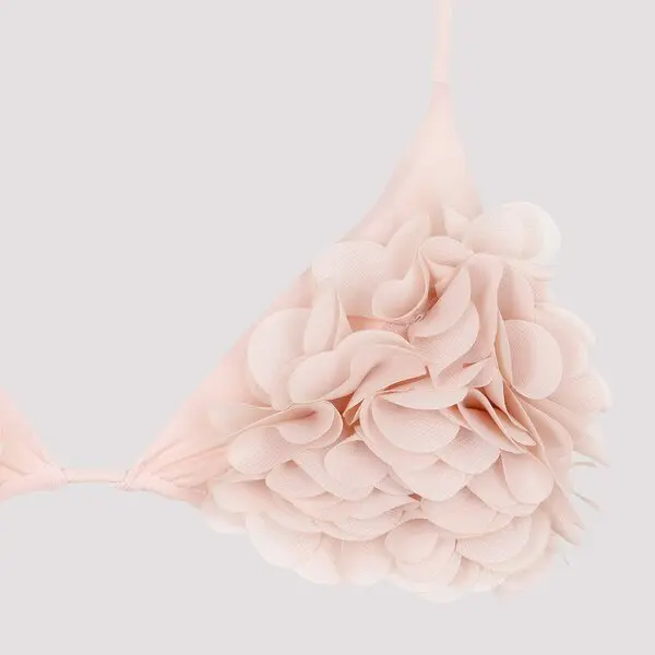 LA REVECHE Shayna 3d Flower Bikini - Nude