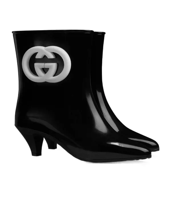 Gucci Interlocking G Pointed-toe Boots