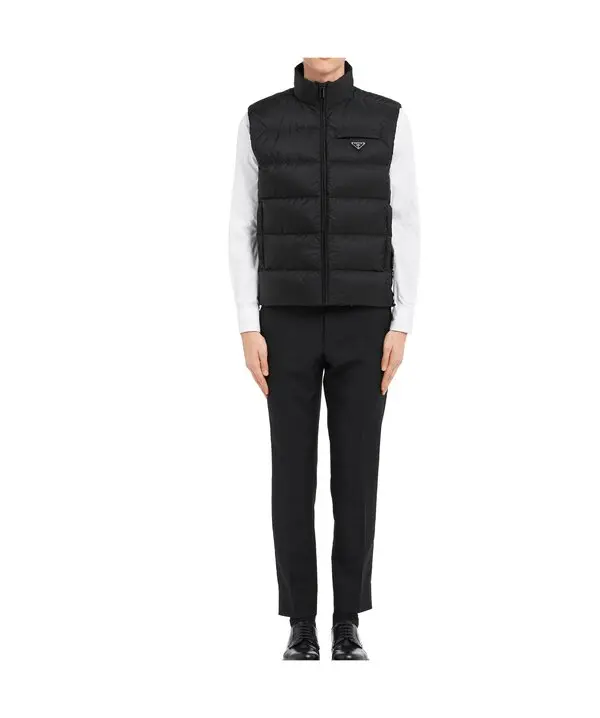 Prada Quilted Logo Gilet