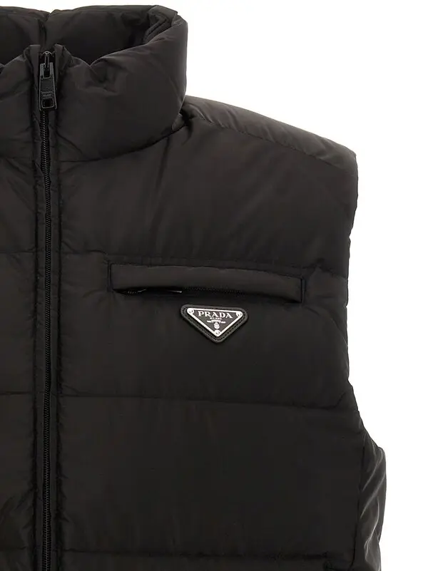 Prada Quilted Logo Gilet