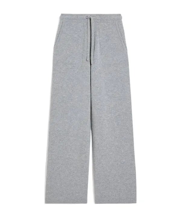 Max Mara Pietra Drawstring Waist Track Pants - Medium Gray