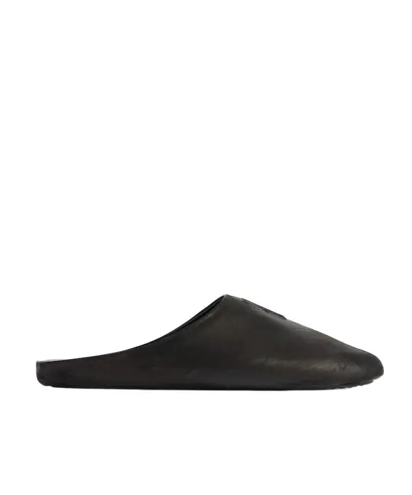 Balenciaga Château Flat Mules - Black