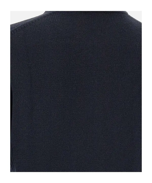 KANGRA Ribbed Zip Stand-collar Cardigan - Black