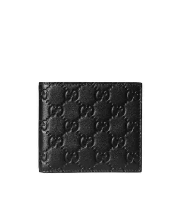 Gucci Gg Emblem Coin Wallet - Black
