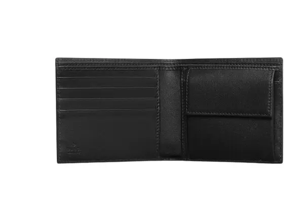 Gucci Gg Emblem Coin Wallet - Black