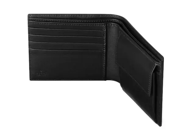 Gucci Gg Emblem Coin Wallet - Black