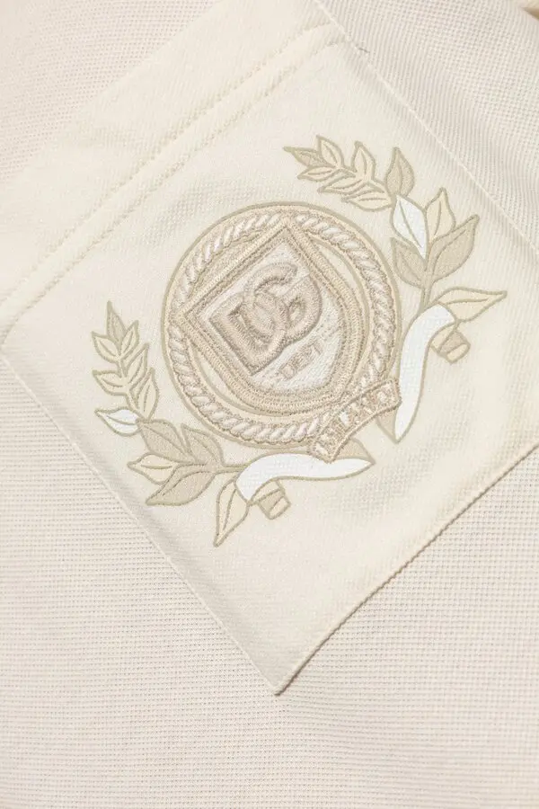 Dolce & Gabbana Dolce Gabbana Dg Logo Embroidered Short-sleeved Polo Shirt