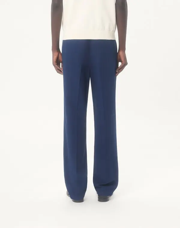 Valentino Garavani Vlogo Signature Pleat Detailed Pants - Blue