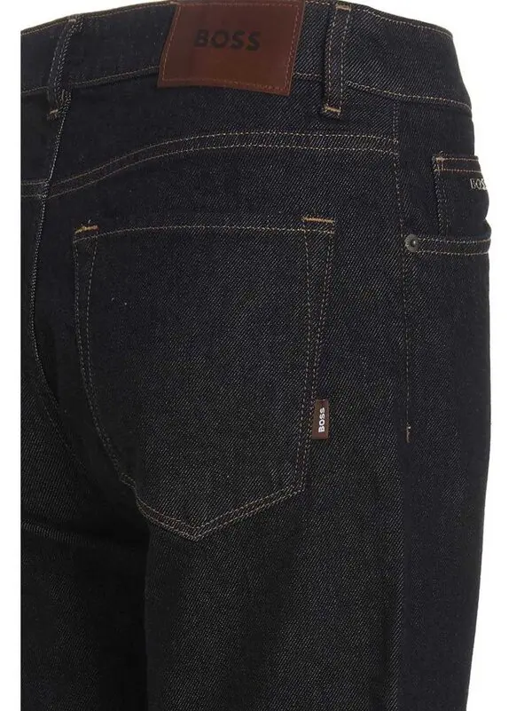 Hugo Boss Mid-rise Straight-leg Jeans
