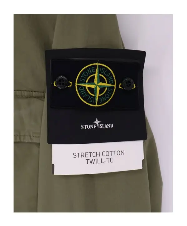 Stone Island Zip-up Hooded Jacket - Green