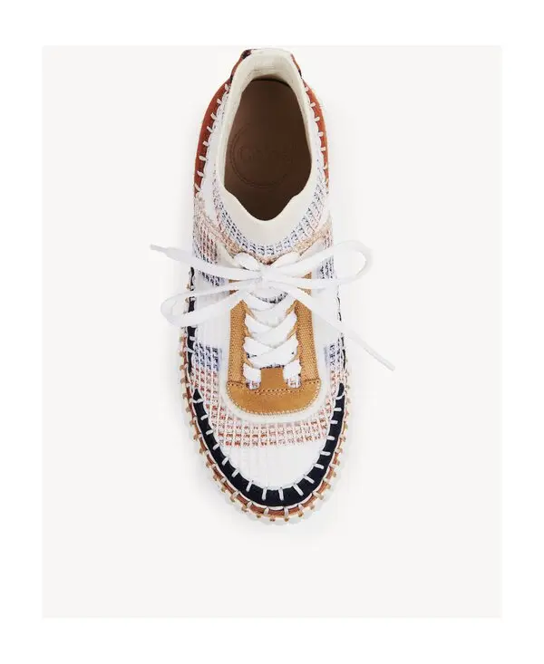 Chloé Nama Wedge Sneakers - White