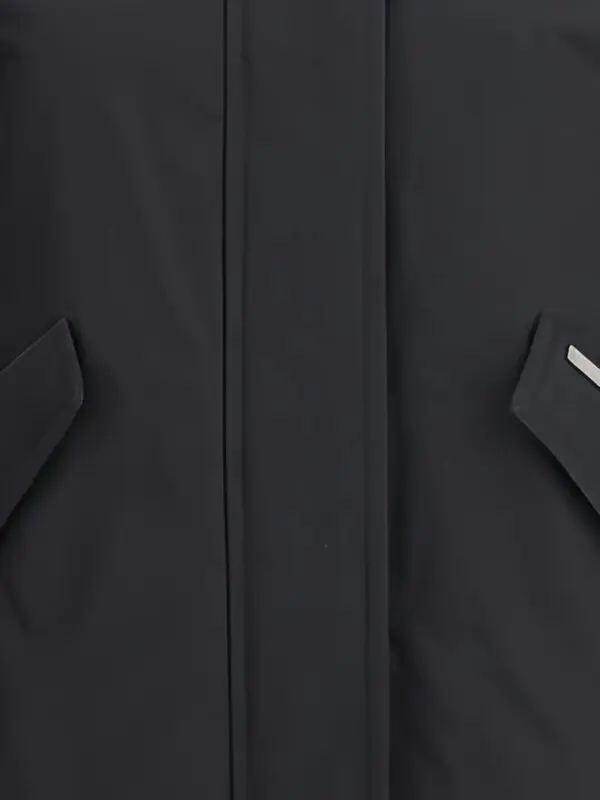 Woolrich Padded Jacket With Hood - Black