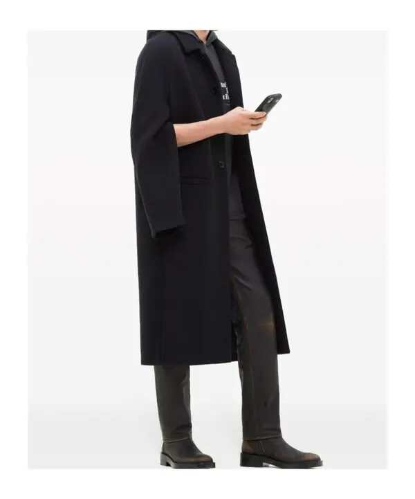 COURREGES Single-breasted Coat With Zipped Sleeves