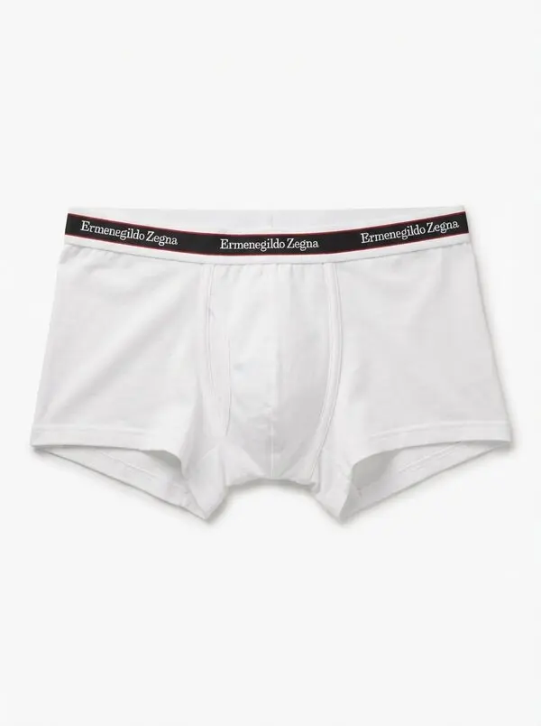 Zegna Elastic Waist Boxer Panties - White