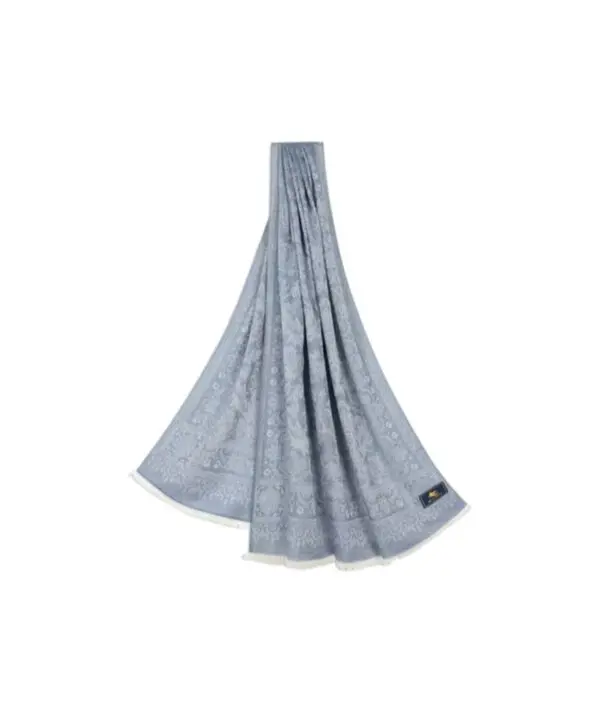 Etro All-over Patterned Frayed Edge Scarf - Gray