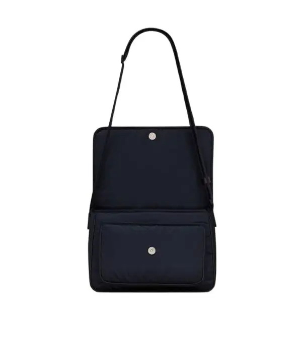 Saint Laurent Niki Logo Plaque Messenger Bag